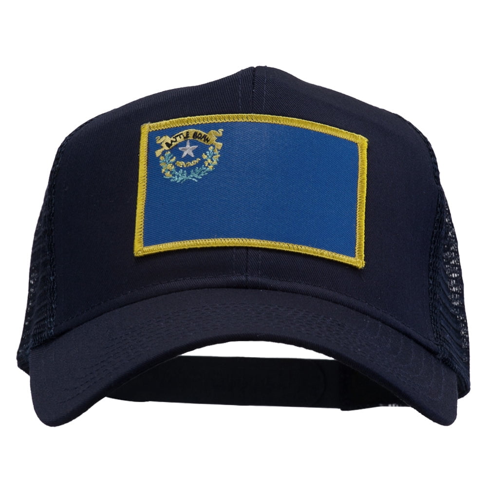 Nevada State Flag Patched Mesh Cap - Navy OSFM - Walmart.com