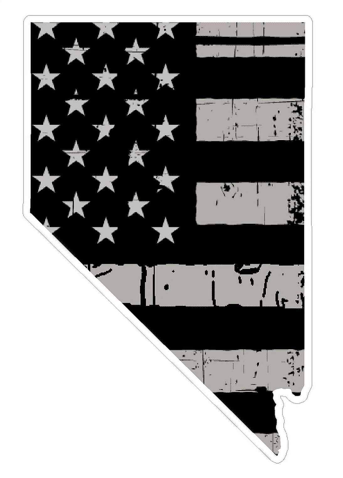 Nevada State (N29) Distressed Flag Vinyl Decal Sticker Car/Truck Laptop ...