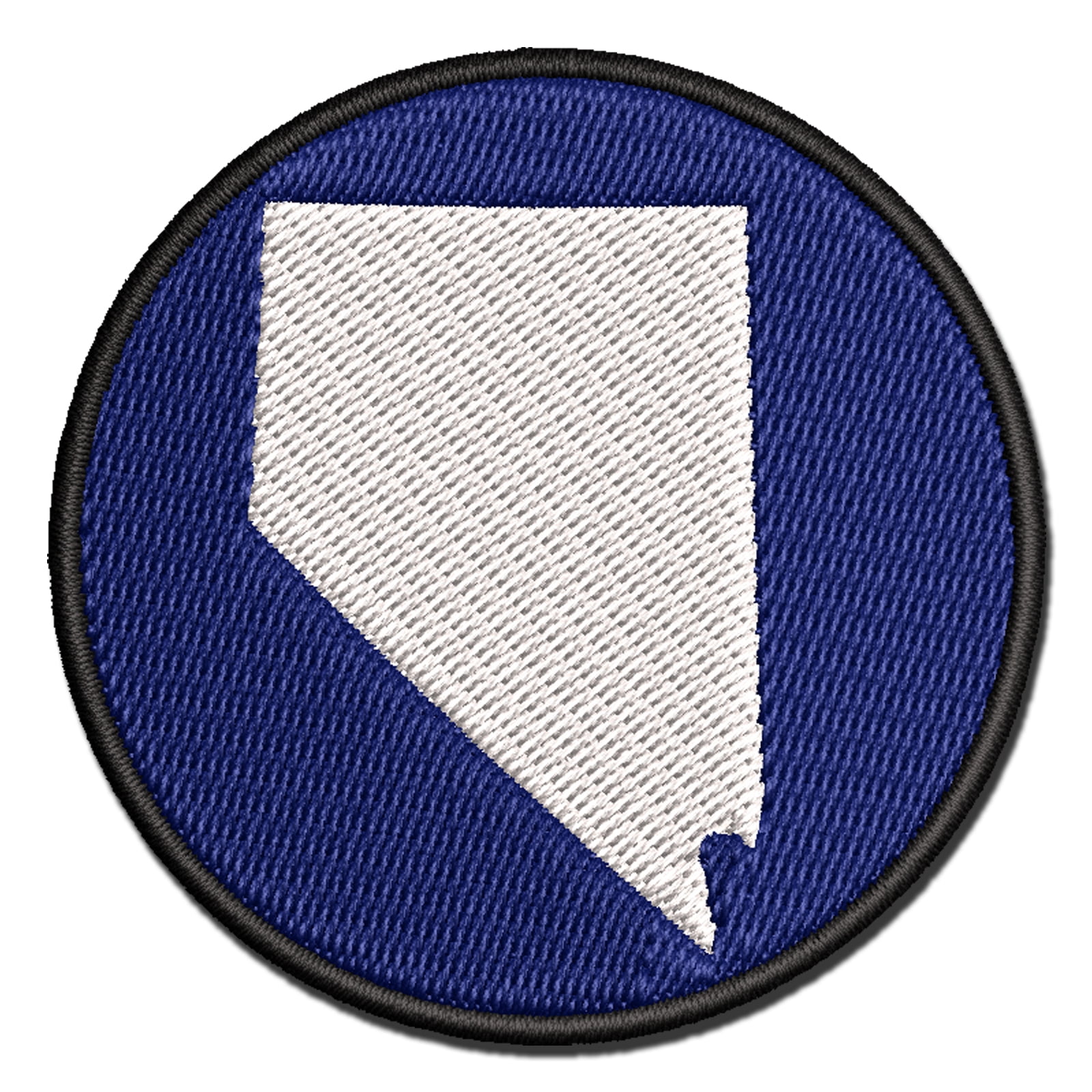 Nevada State Silhouette Applique Multi-Color Embroidered Iron-On Patch ...