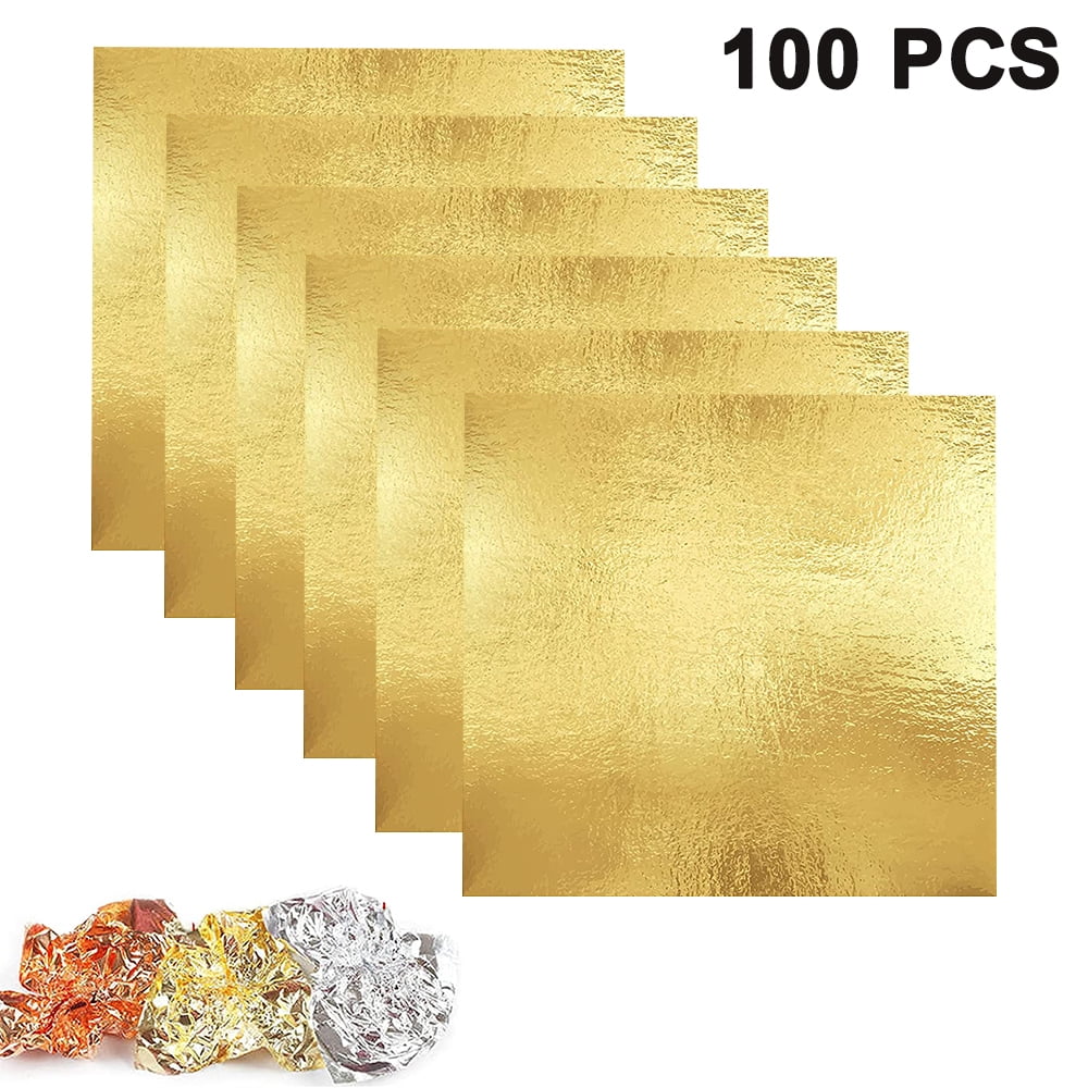 NeveLance 100 Sheets Gold, Silver & Copper Tin for DIY Crafts ...