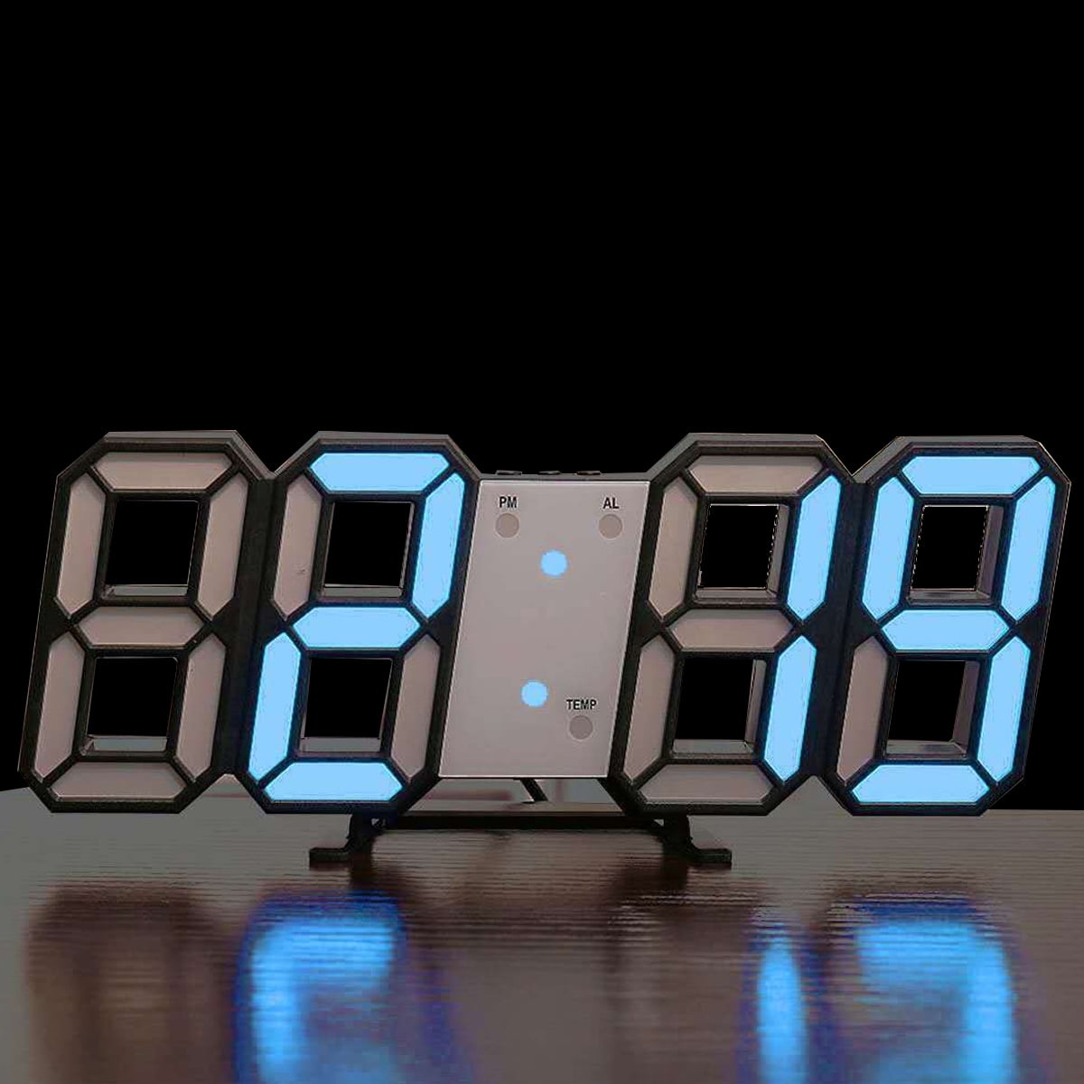 NeveLance 3D LED Digital Alarm Clock Table Wall Modern Alarm Clock ...