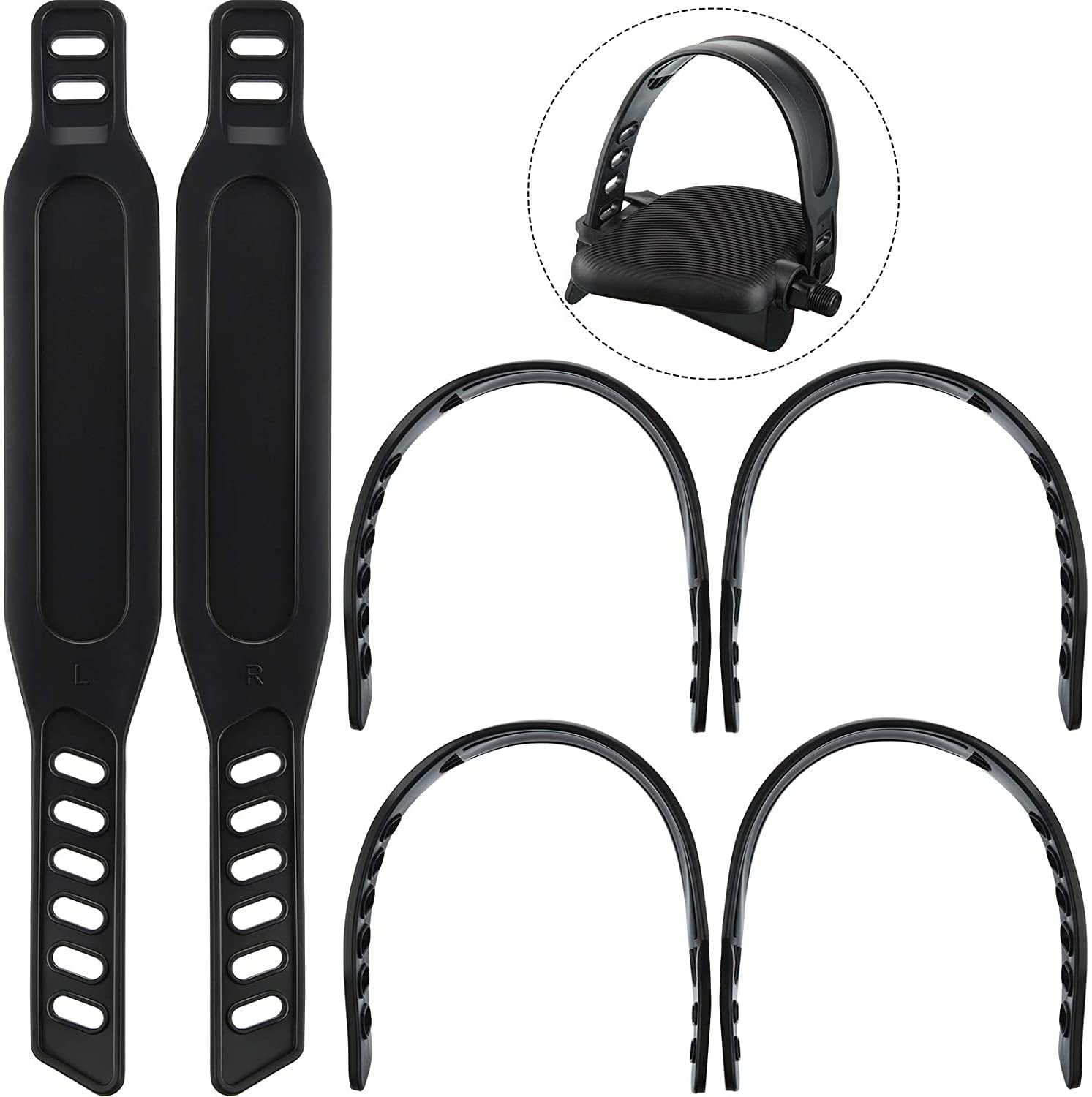 Soporte Para Bicicleta Universal Exercise Bike Pedal Straps - 1 Pair ...