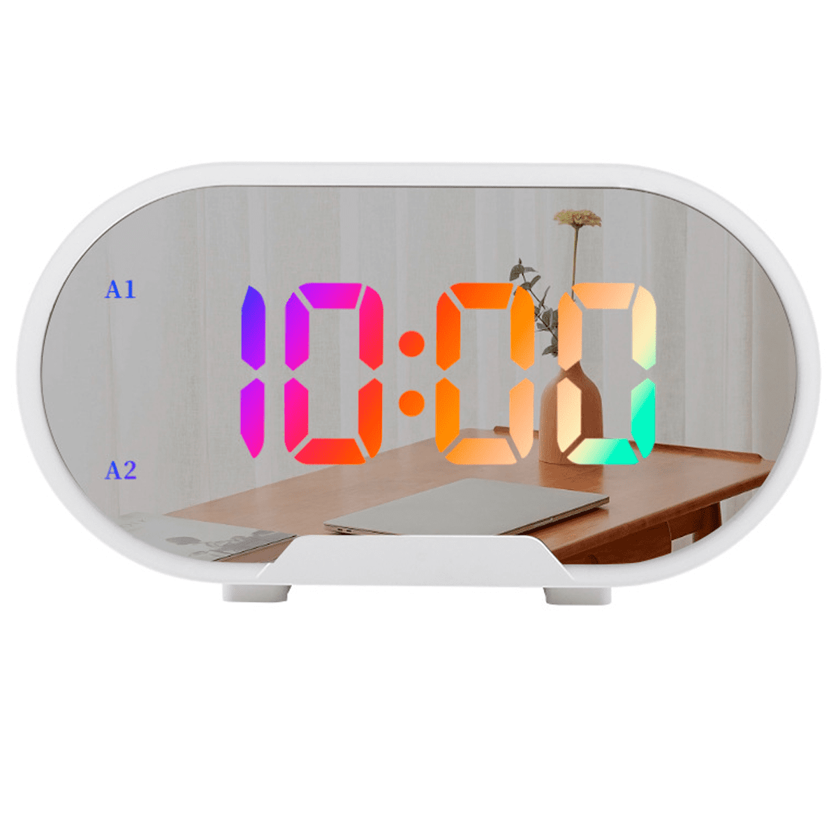 NeveLance Digital Alarm Clock, Small Alarm Clock for Bedrooms ...