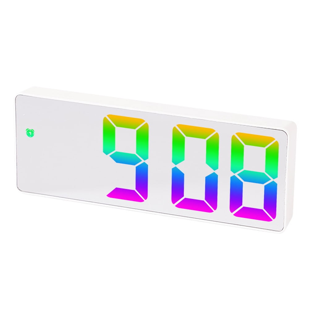 NeveLance Digital Clock, LED Alarm Clock for Bedroom, Electronic ...