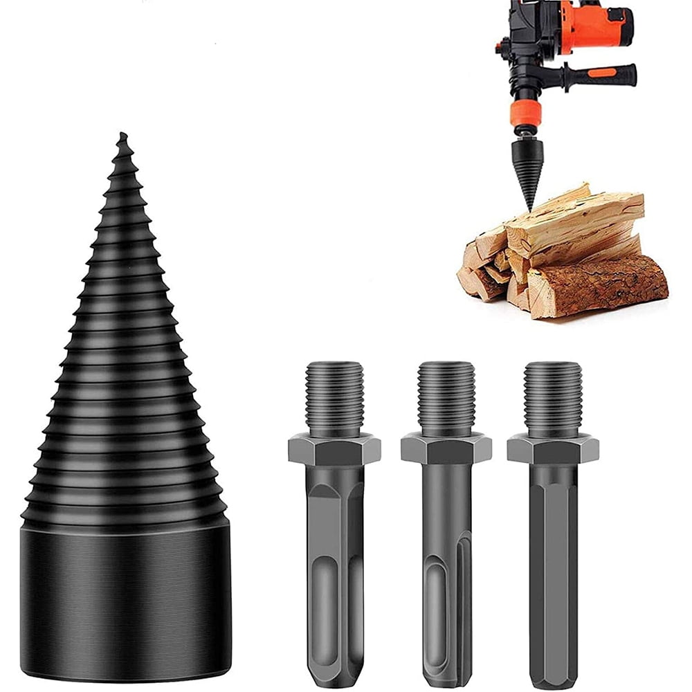 NeveLance Drill Cone Wood Splitter 42 mm, Wood Splitter Screw Cone Wood ...