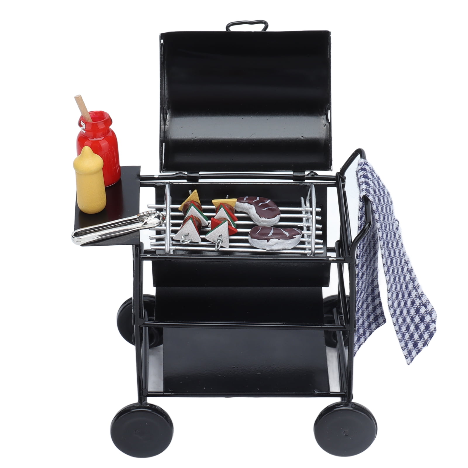 NeveLance Mini BBQ Grill 1:12 Miniature Scene Exquisite Beautiful Vivid ...