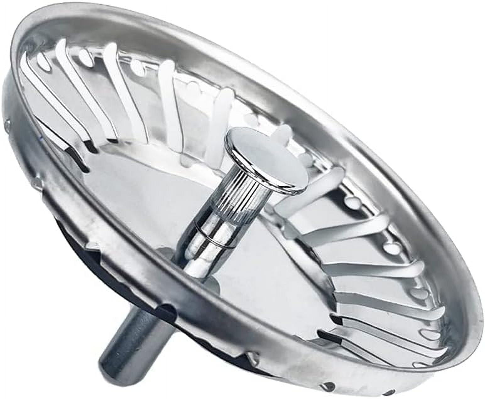 NeveLance Stainless Steel Sink Strainer, 84mm Dia & 25mm Post, Kitchen ...