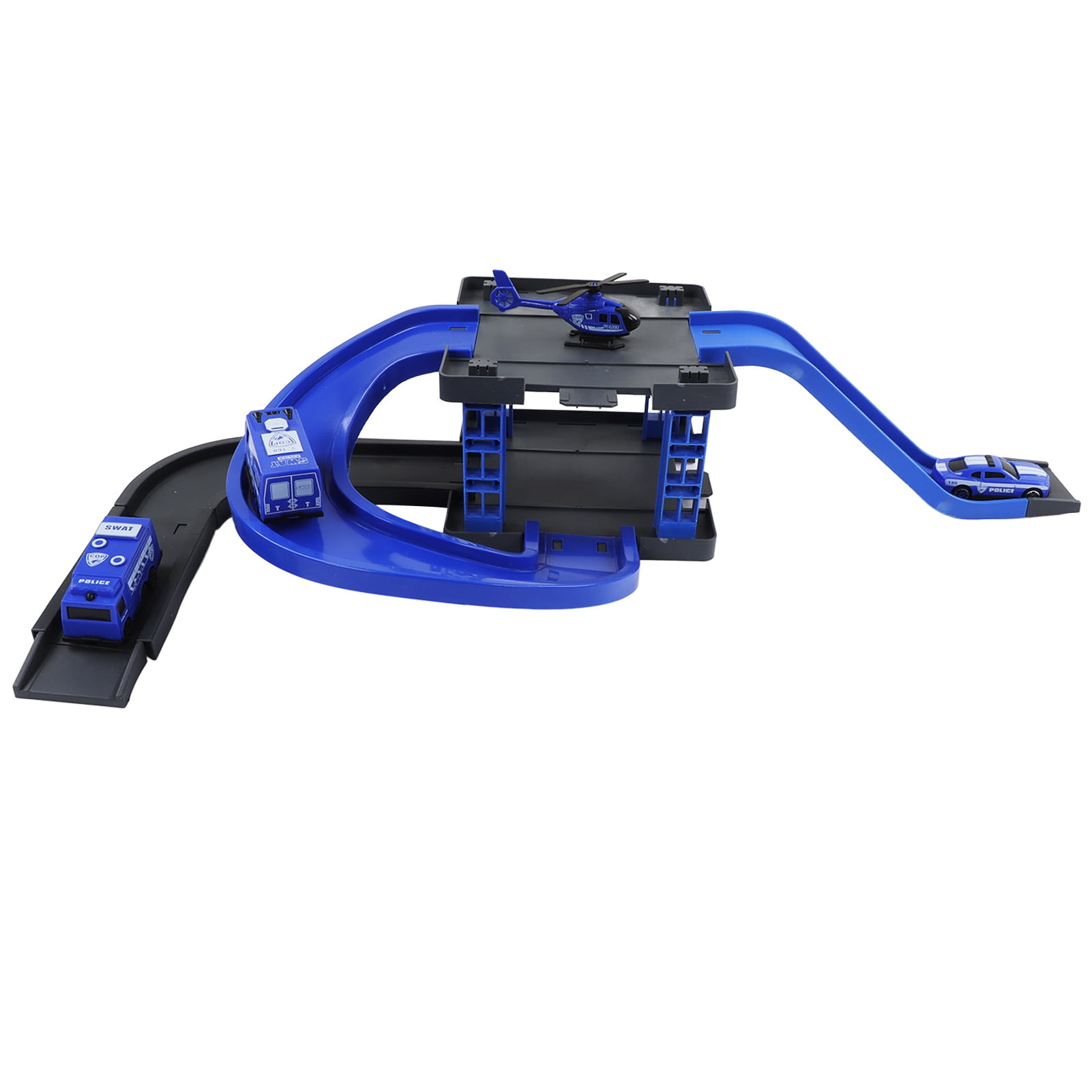 NeveLance Track Parking Toys Double Guide Rails Early Education Colorful DIY Assemble Race Track ...