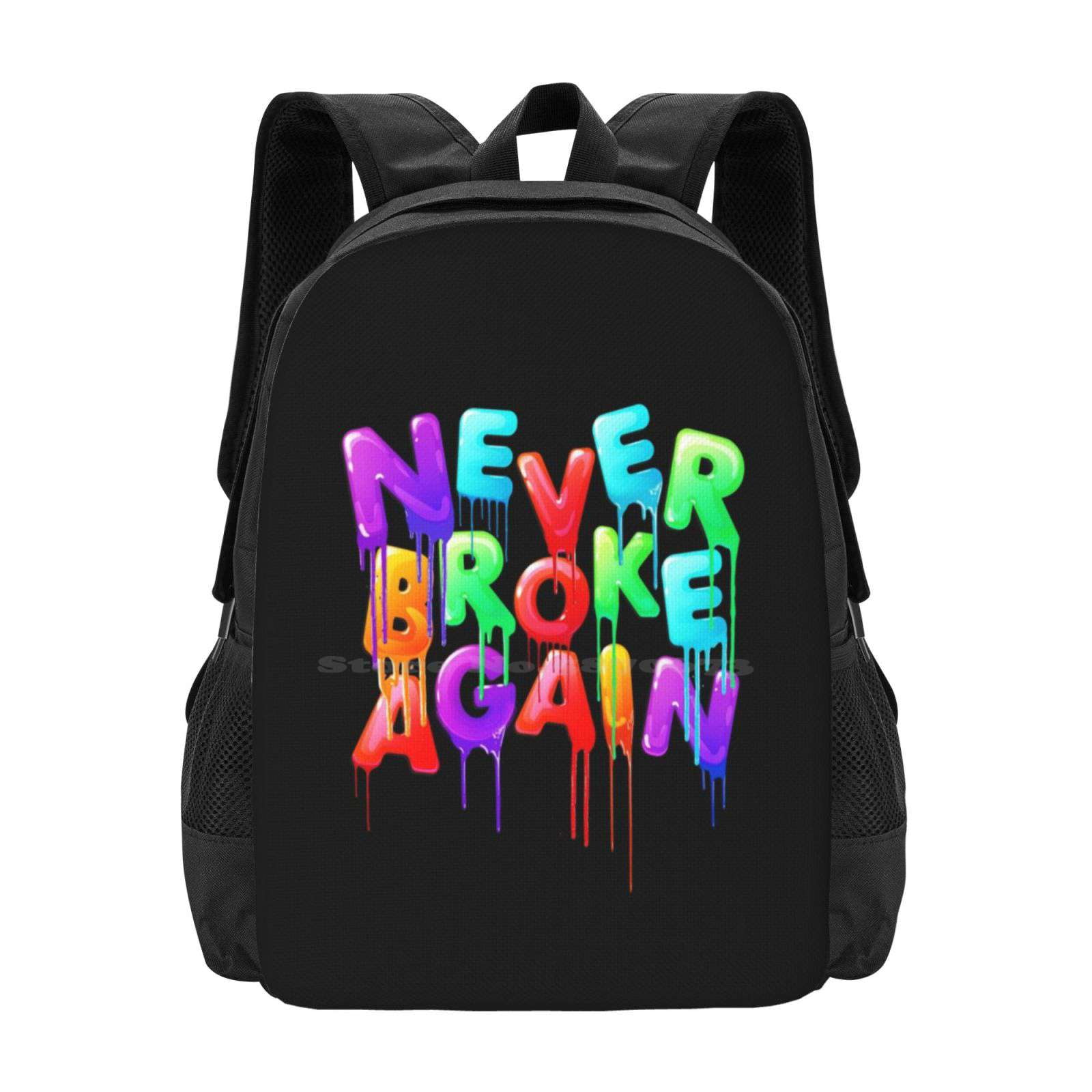 Never Broke Again Bags Travel Laptop Backpack Never Broke Again Drip ...