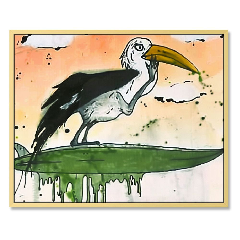 Never Ever Give Up Poster - Crane & Frog Print - Motivational Quote Art ... Never Ever Give Up Poster - Crane & Frog Print - Motivational Quote Art ...