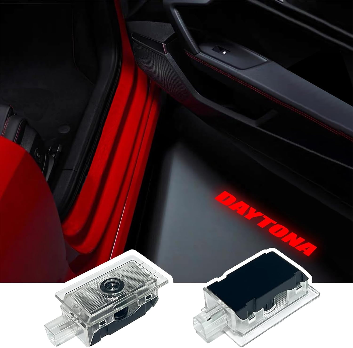 Never Fade Door Light Logo for Daytona Hellcat Projector Shadow Puddle ...