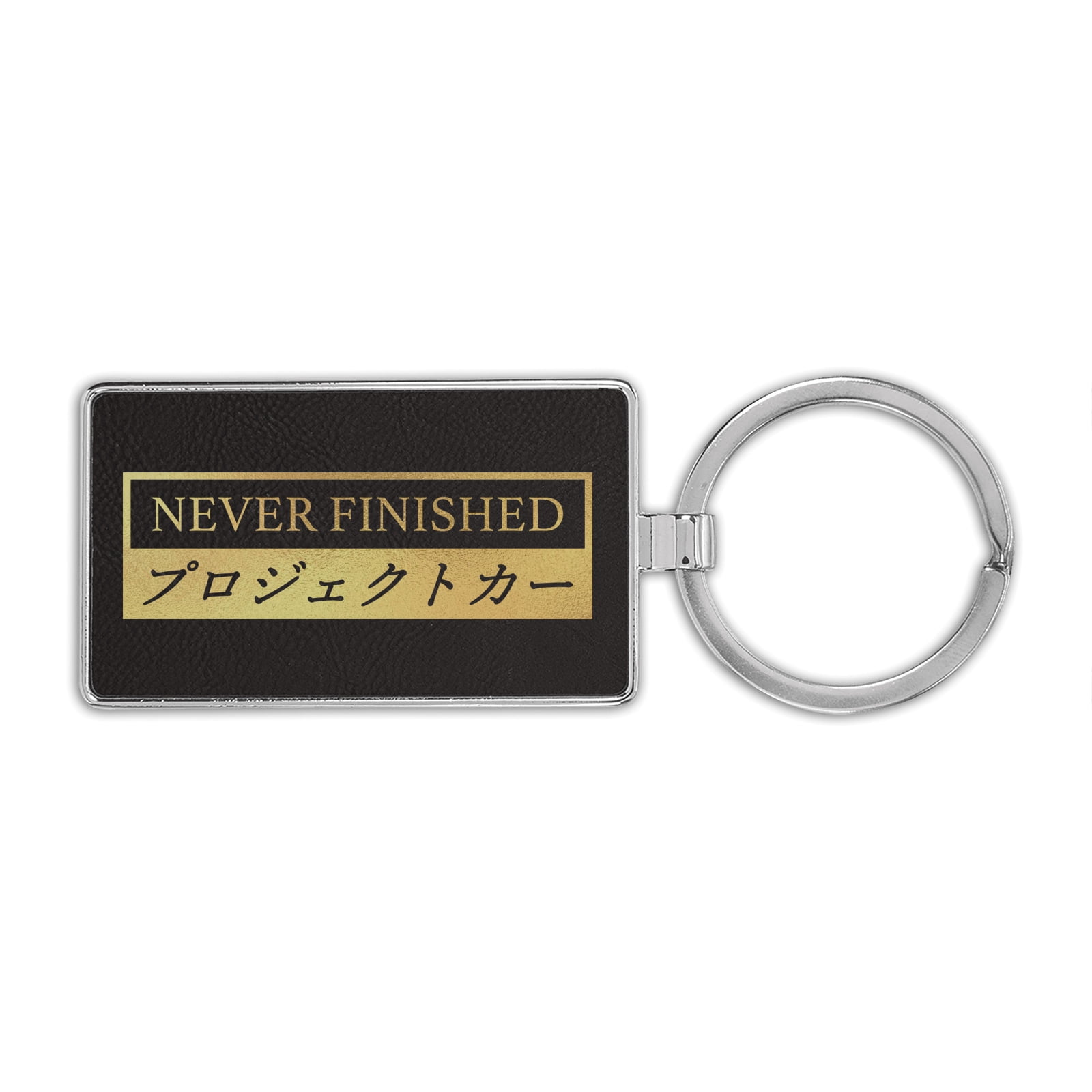 Never Finished Premium Leatherette Keychain jdm stance saily drift ...