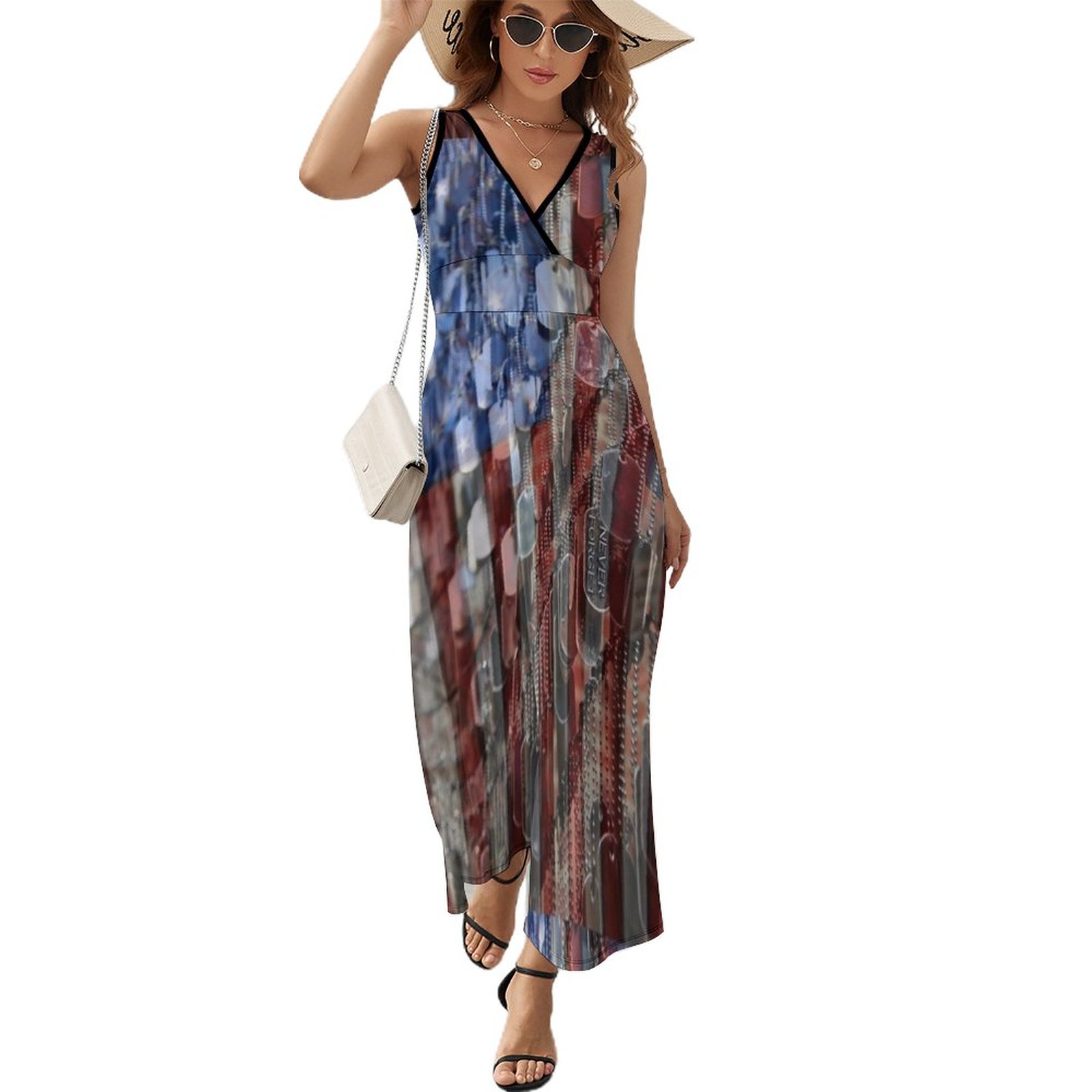 Never Forget American Sacrifice Sleeveless Dress elegant party dress ...
