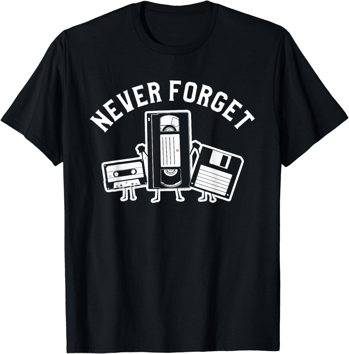 Never Forget Audio Cassette Tape T-Shirt - Walmart.com