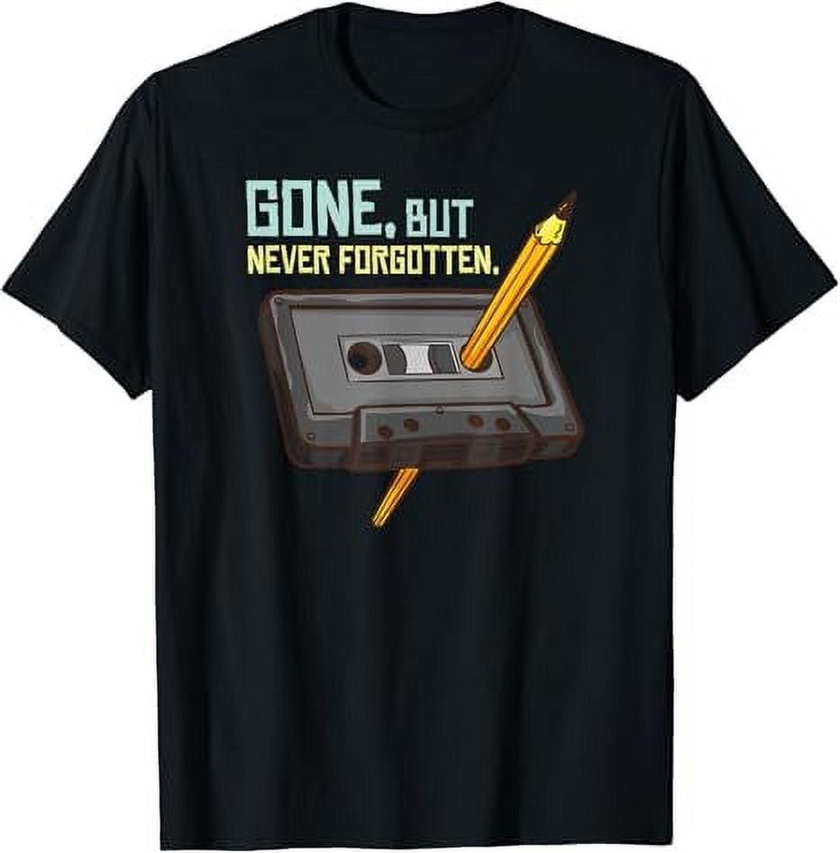 Never Forget Cassette Tape Old School T-Shirt - Walmart.com