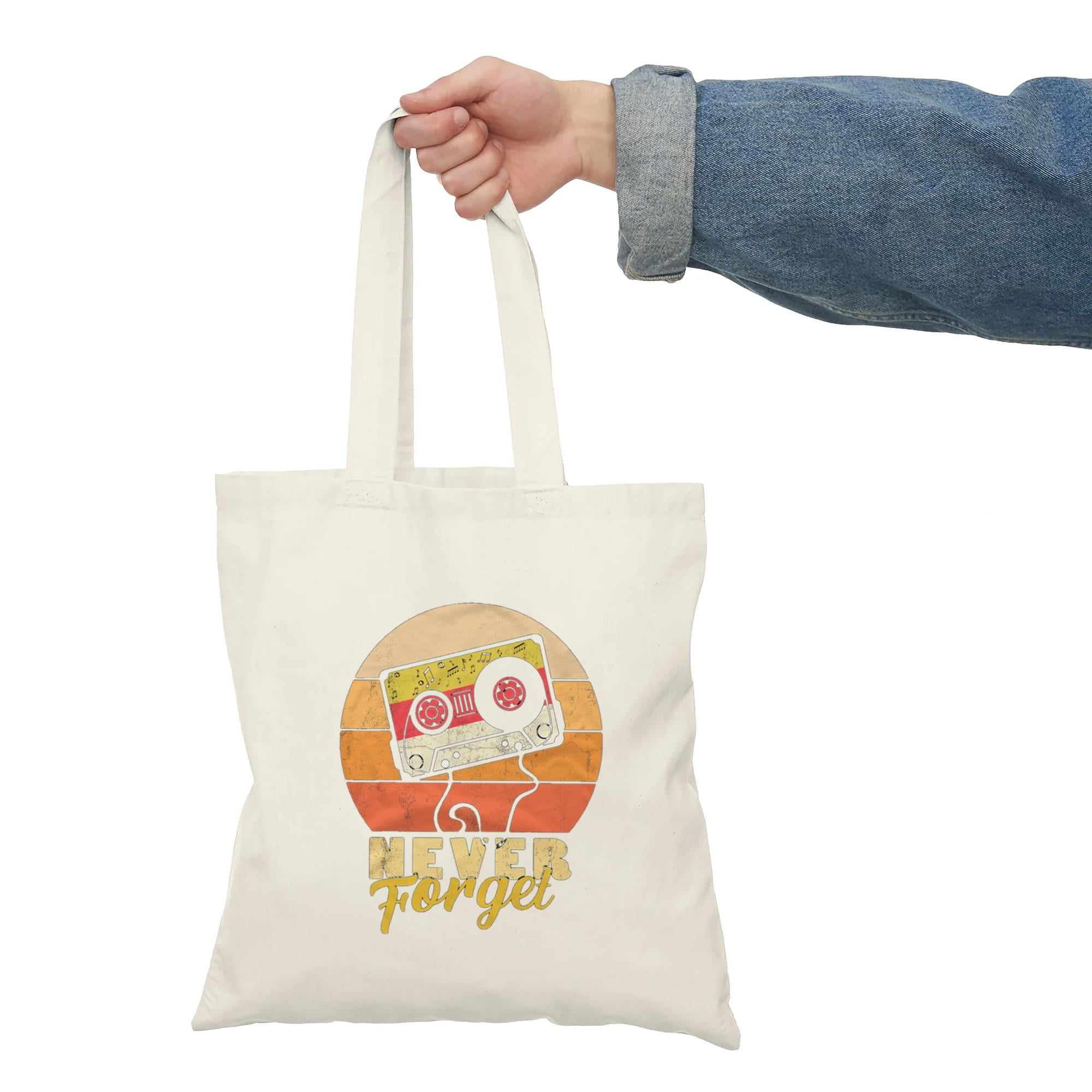 Never Forget Cassette Tape Vintage Retro 90s 80s Art Unisex Tote Bag ...
