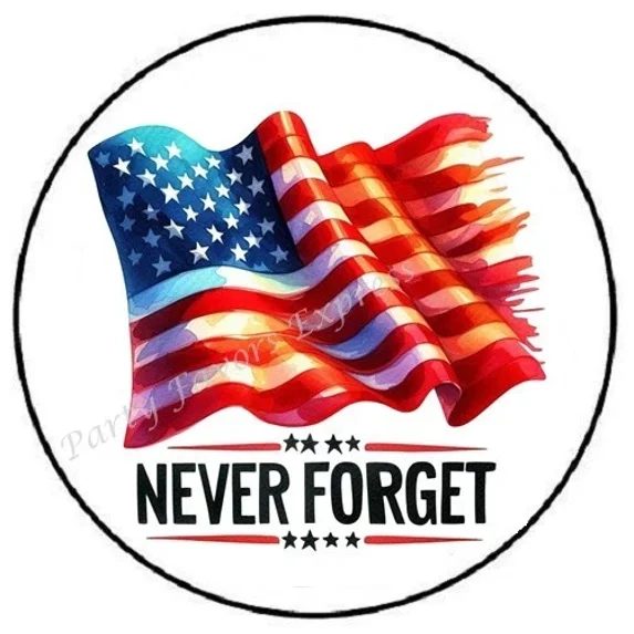 Never Forget Patriotic Stickers Party Favors Phone Decal Water Bottle ...