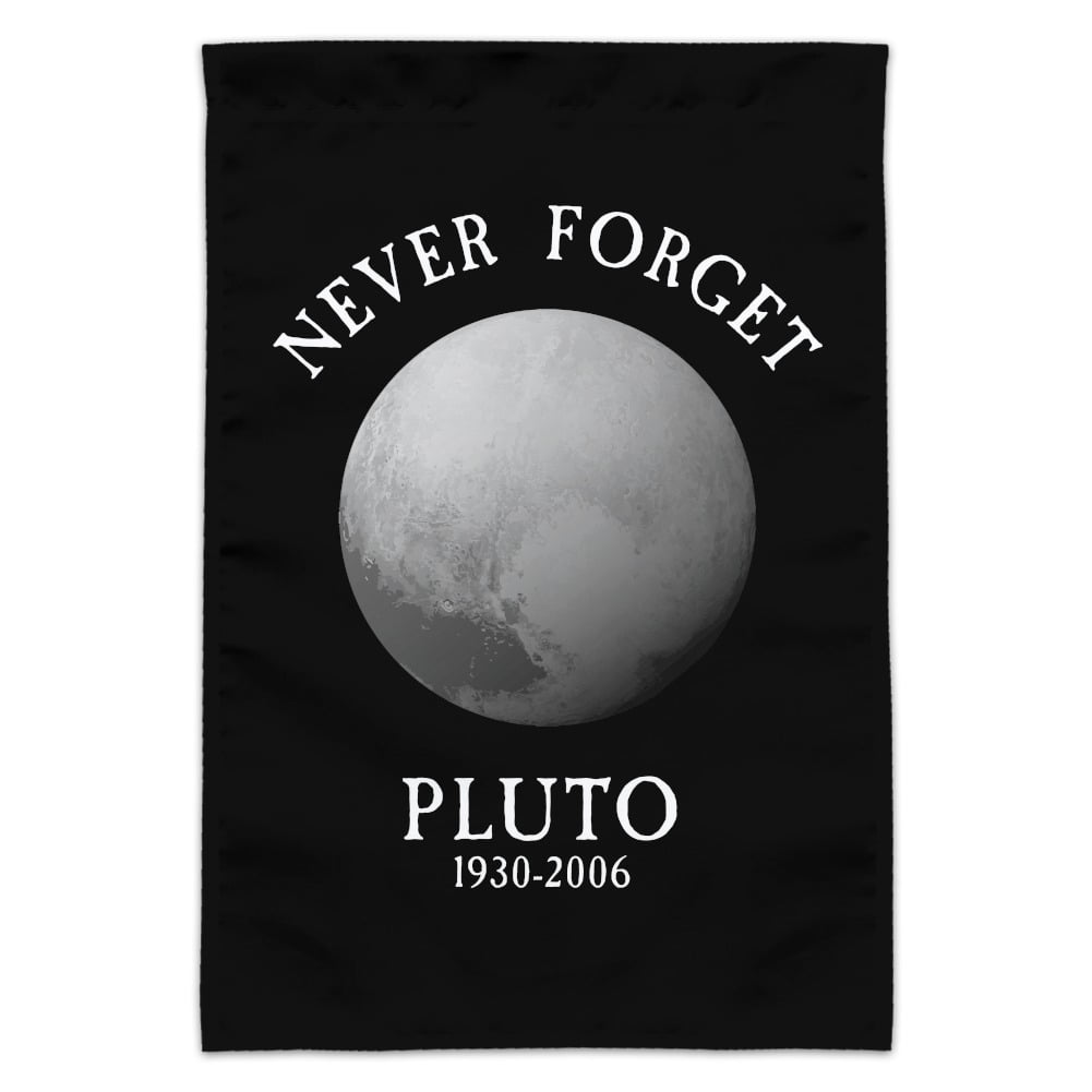 Never Forget Pluto Planet Astronomy Memorial Funny Garden Yard Flag ...