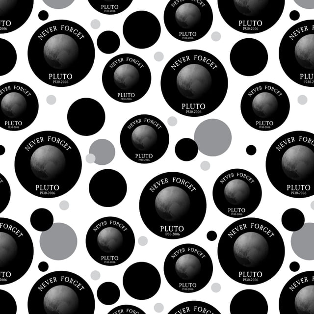 Never Forget Pluto Planet Astronomy Memorial Funny Premium Gift Wrap ...