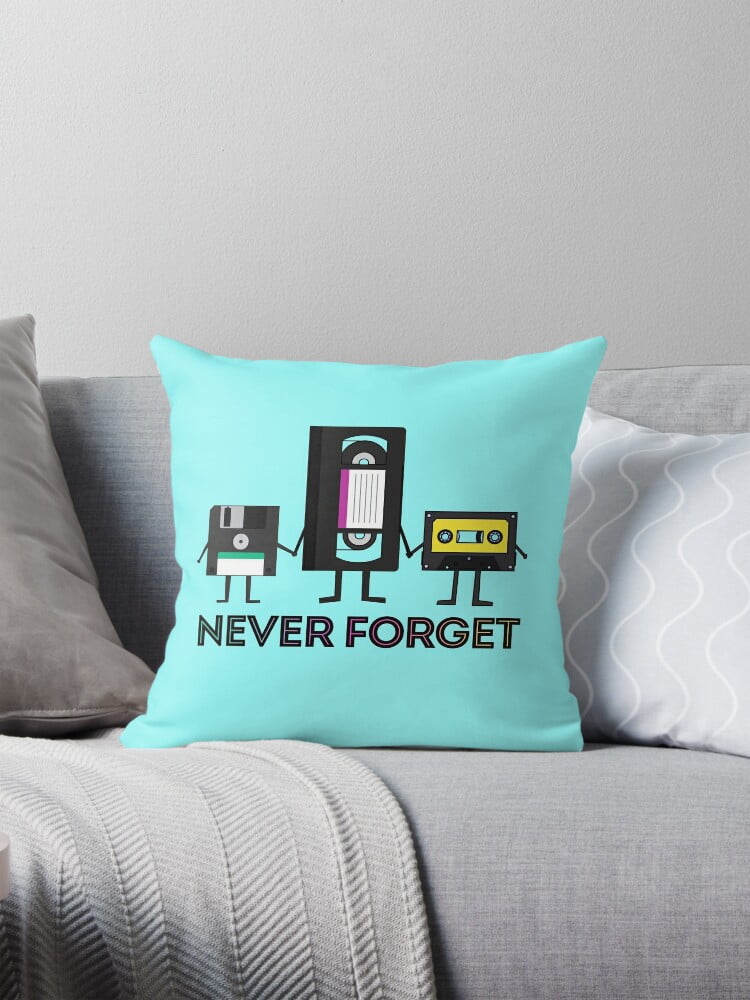 Never Forget VHS Floppy Disk Tape Deck 1980s 80s Retro Nostalgia ...