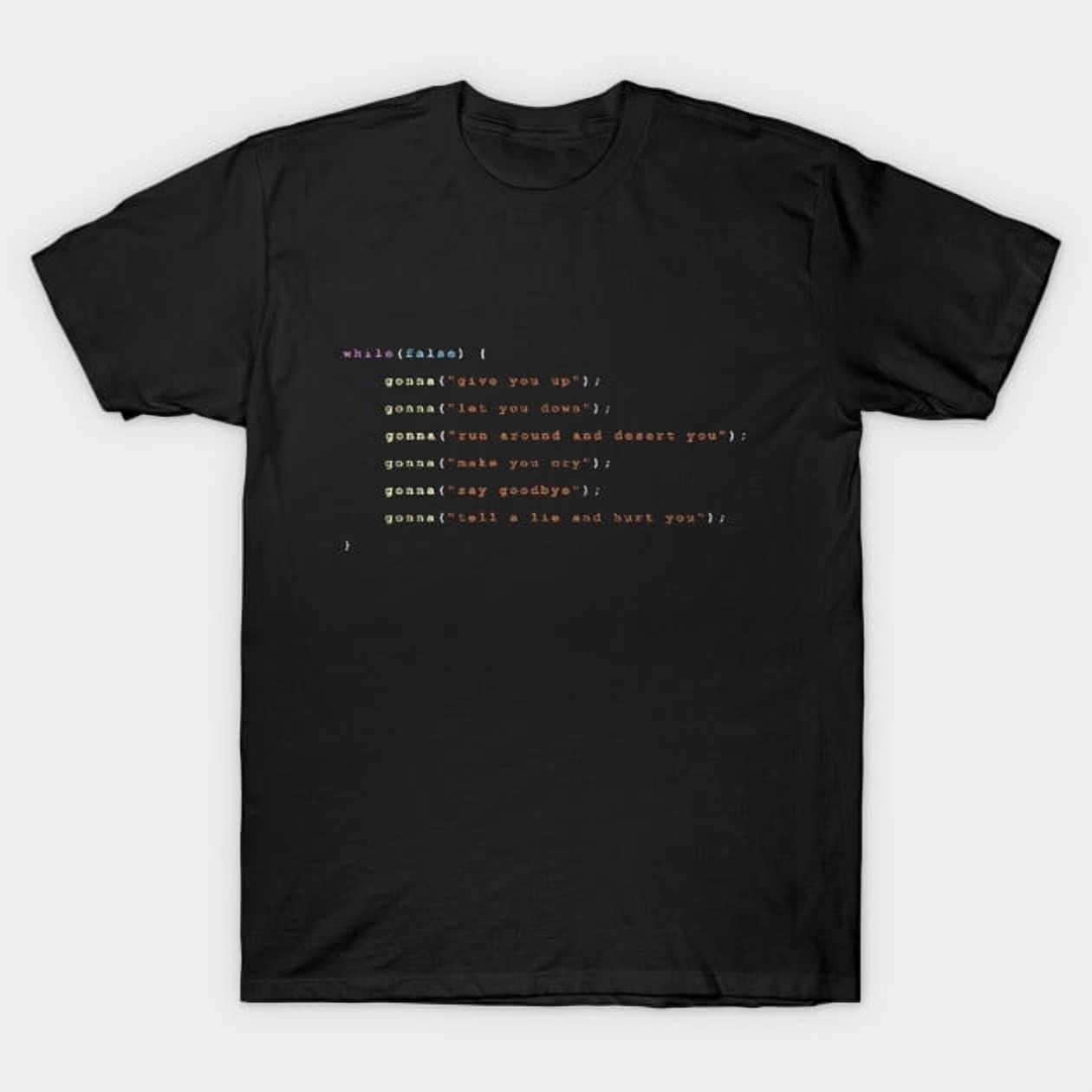Never Gonna Give You Up Full Chorus Color Rick Roll Meme G4786 Unisex T ...
