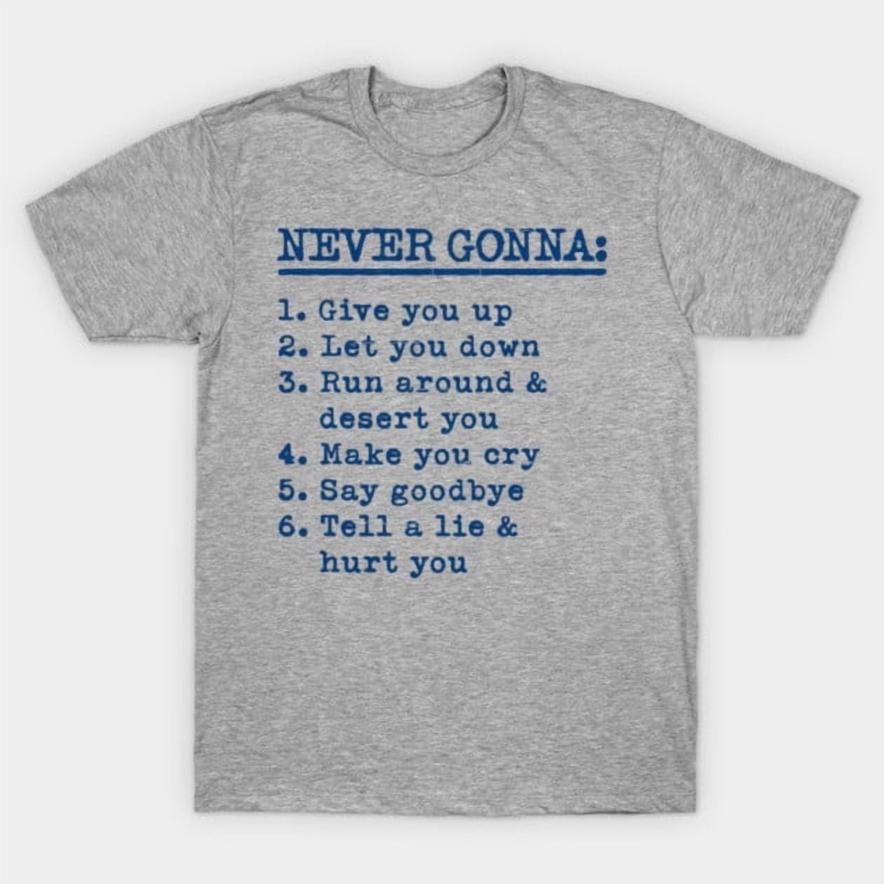 Never Gonna Give You Up Funny Rick Roll Retro 80s Music Video Meme ...