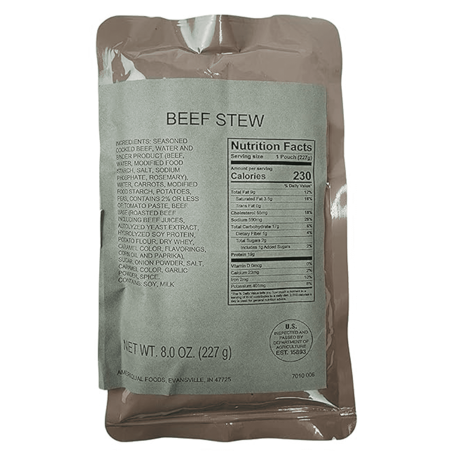 Never Issued MRE Entree: Beef Stew (12 Pack) - Walmart.com