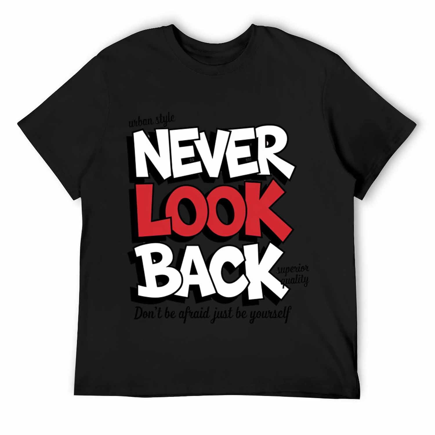 Never Look Back Grey Hair T-Shirt Funny Natural Silver Granny - Walmart.com