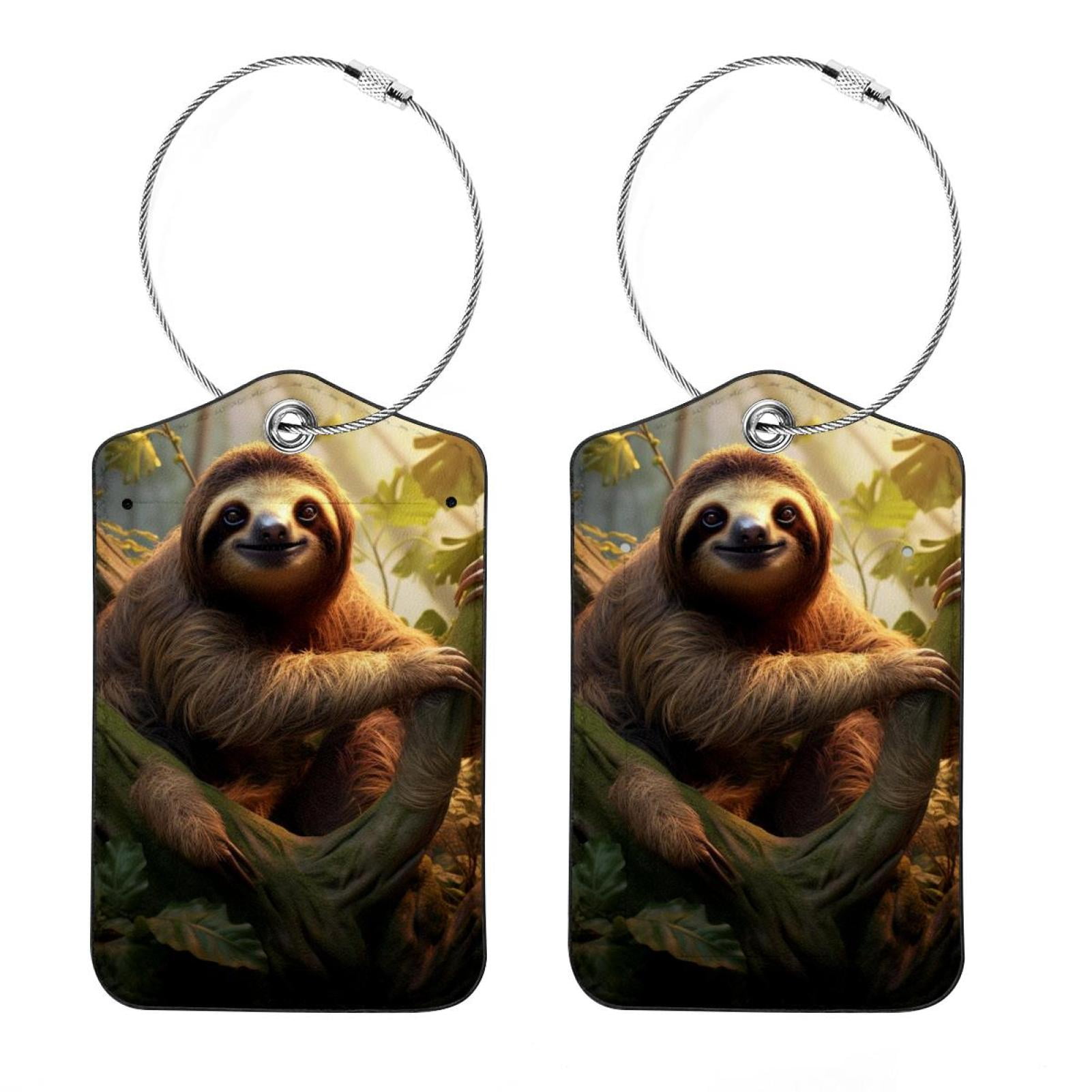 Never Lose Your Baggage Again, Set of 2 Privacy Flap Cover Luggage Tags ...