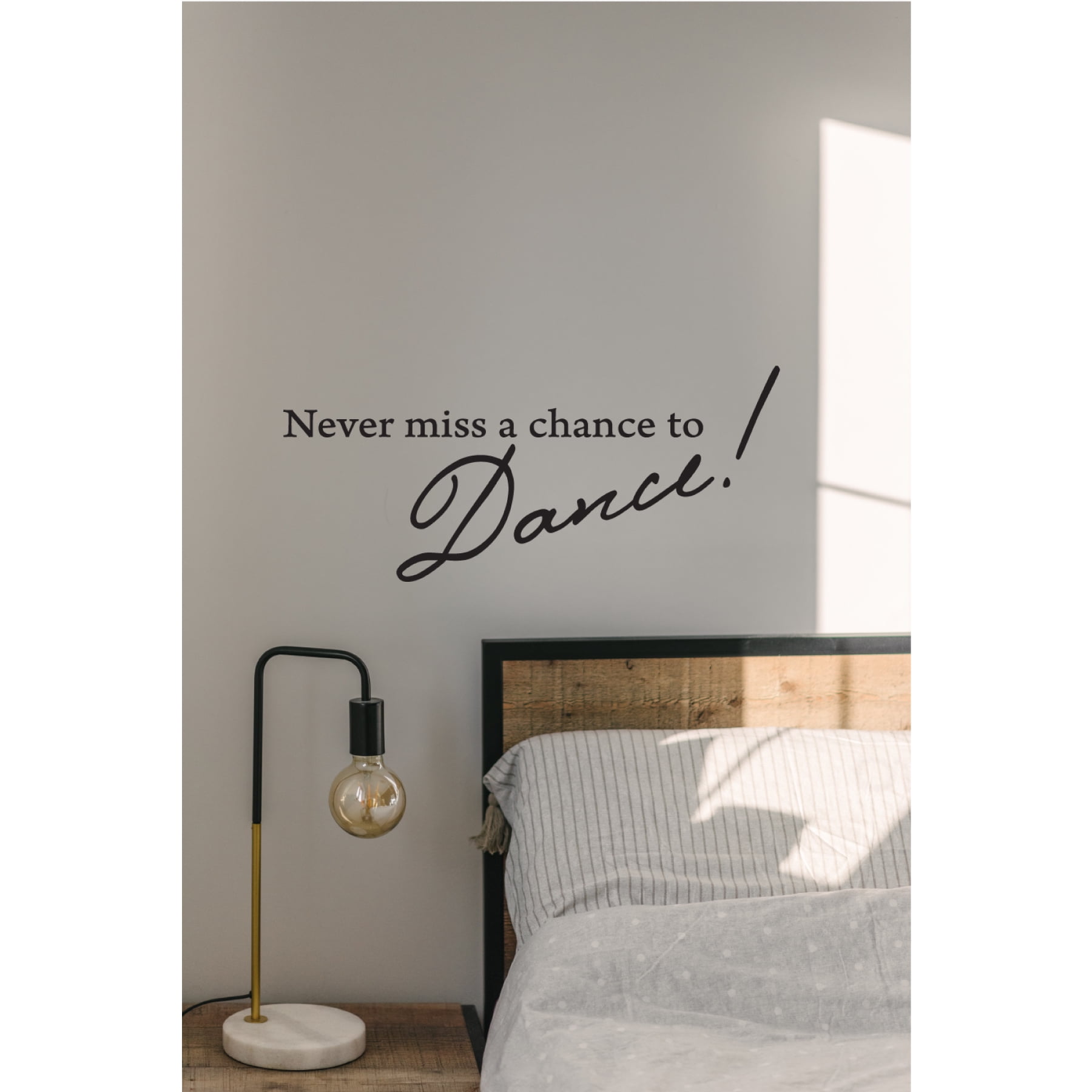 Never Miss a Chance to Dance Vinyl Wall Decal Inspirational Quote Art ...