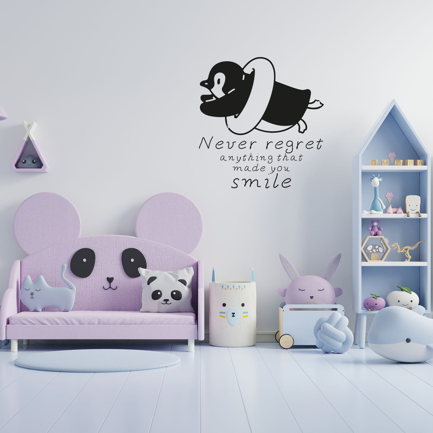 Never Regret Anything That Made You Smile Quote Cute Chubby Little ...
