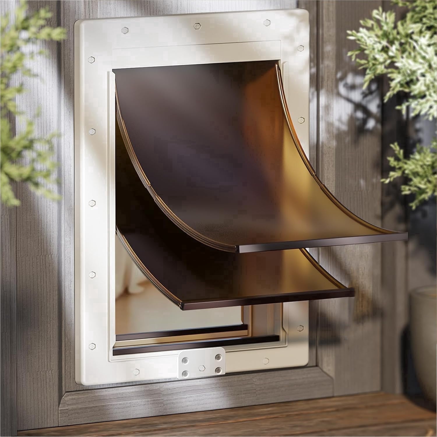 XL Dog Door for Door, Never Rust Plastic Extra Large Doggy Door for ...