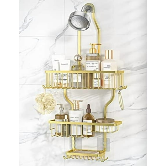 Never Rust Shower Caddy Hanging Organizer - Aluminum Over-the ...