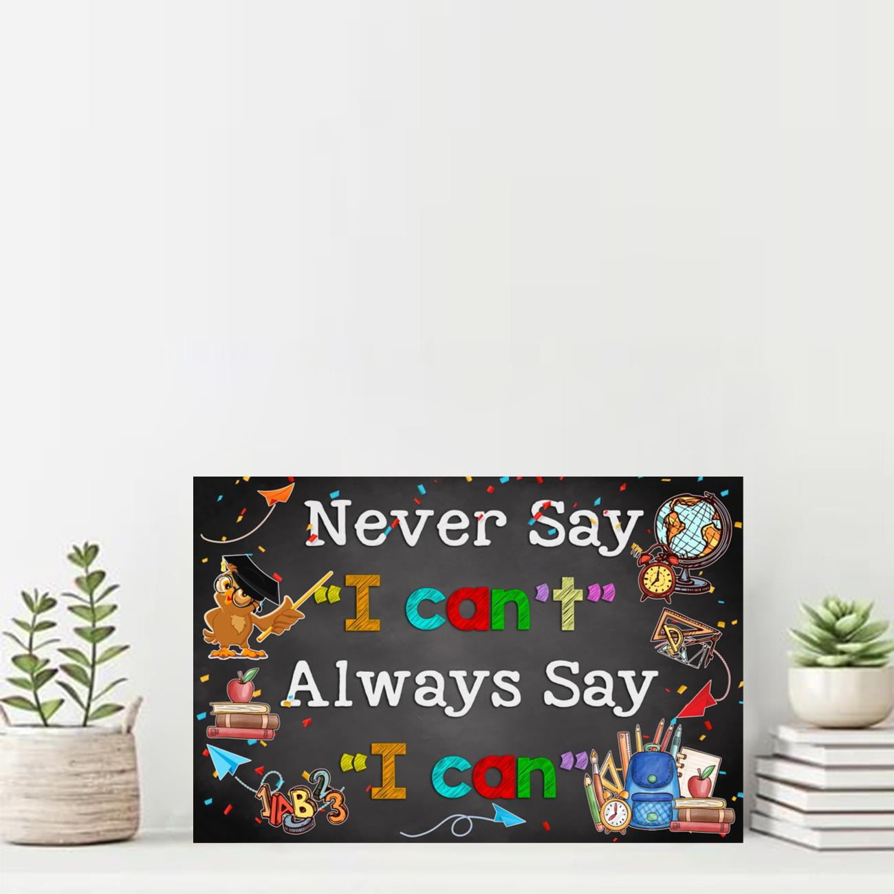 Never Say I Can Not Always Say I Can Poster 24 x 36 Inch Poster ...