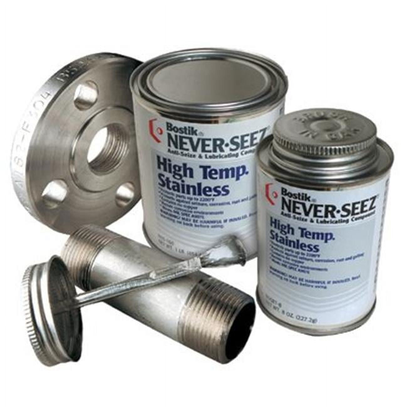 Never-Seez High Temperature Stainless Lubricating Compounds, 1 lb Brush ...