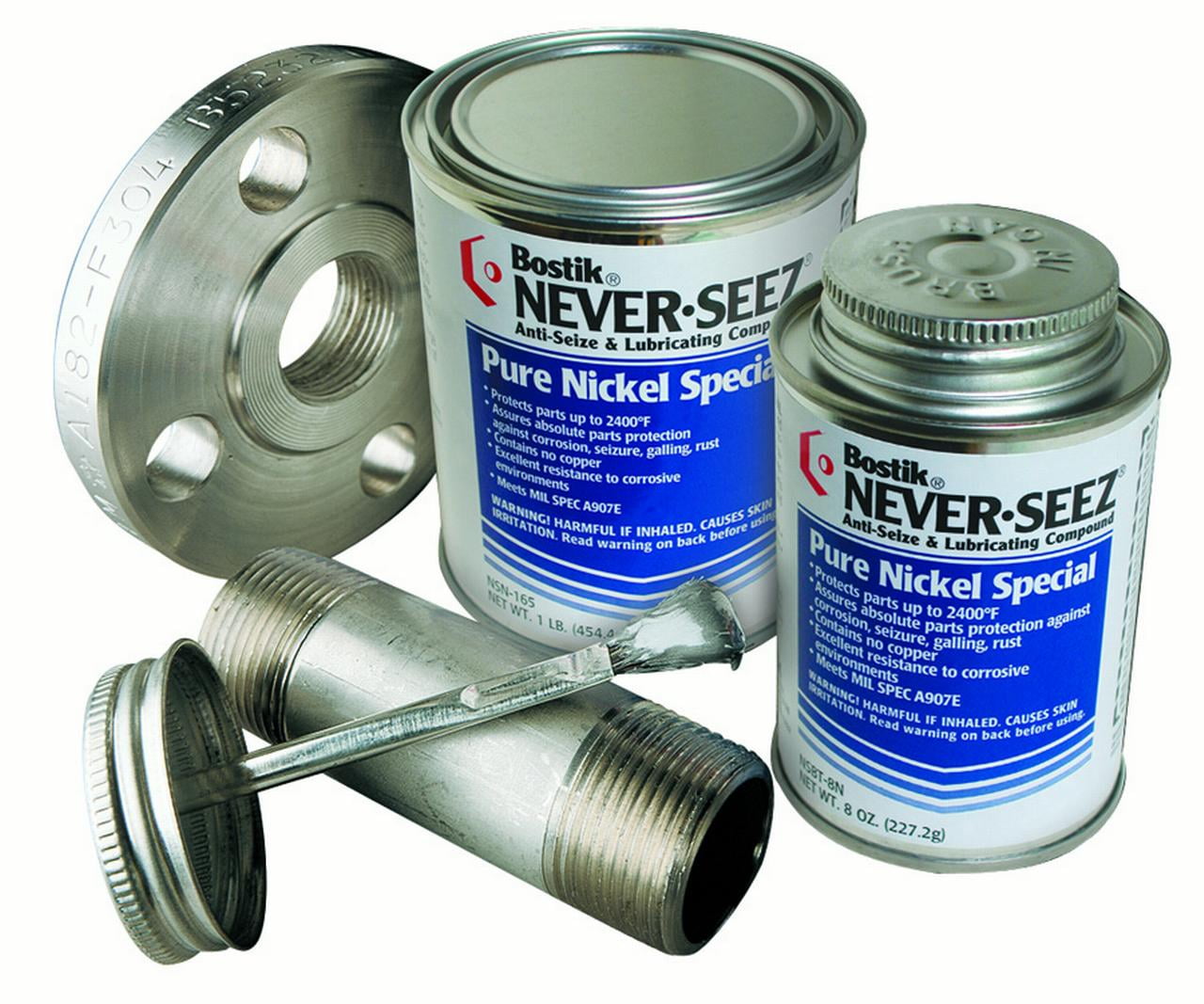 Never-Seez Pure Nickel Special Compounds, 8-oz. Brush Top Can - 1 CAN ...