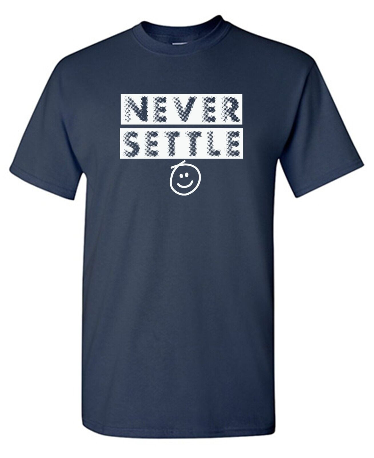 Never Settle Sarcastic Humor Graphic Novelty Funny Youth T Shirt ...