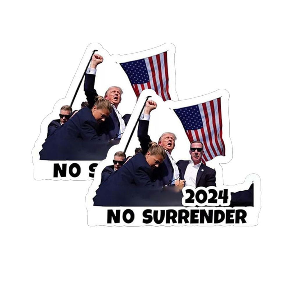 Never Surrender 2024 Assassination Sticker - Car Truck Vinyl Decal F8A0 ...