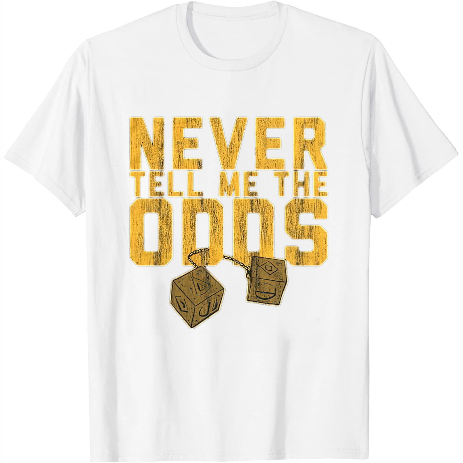 Never Tell Me The Odds T Shirt Funny Saying Cool Quote Graphic Vintage ...