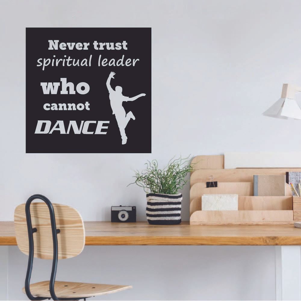 Never Trust Ballet Ballerina Motivation Quote Wall Sticker Art Decal ...