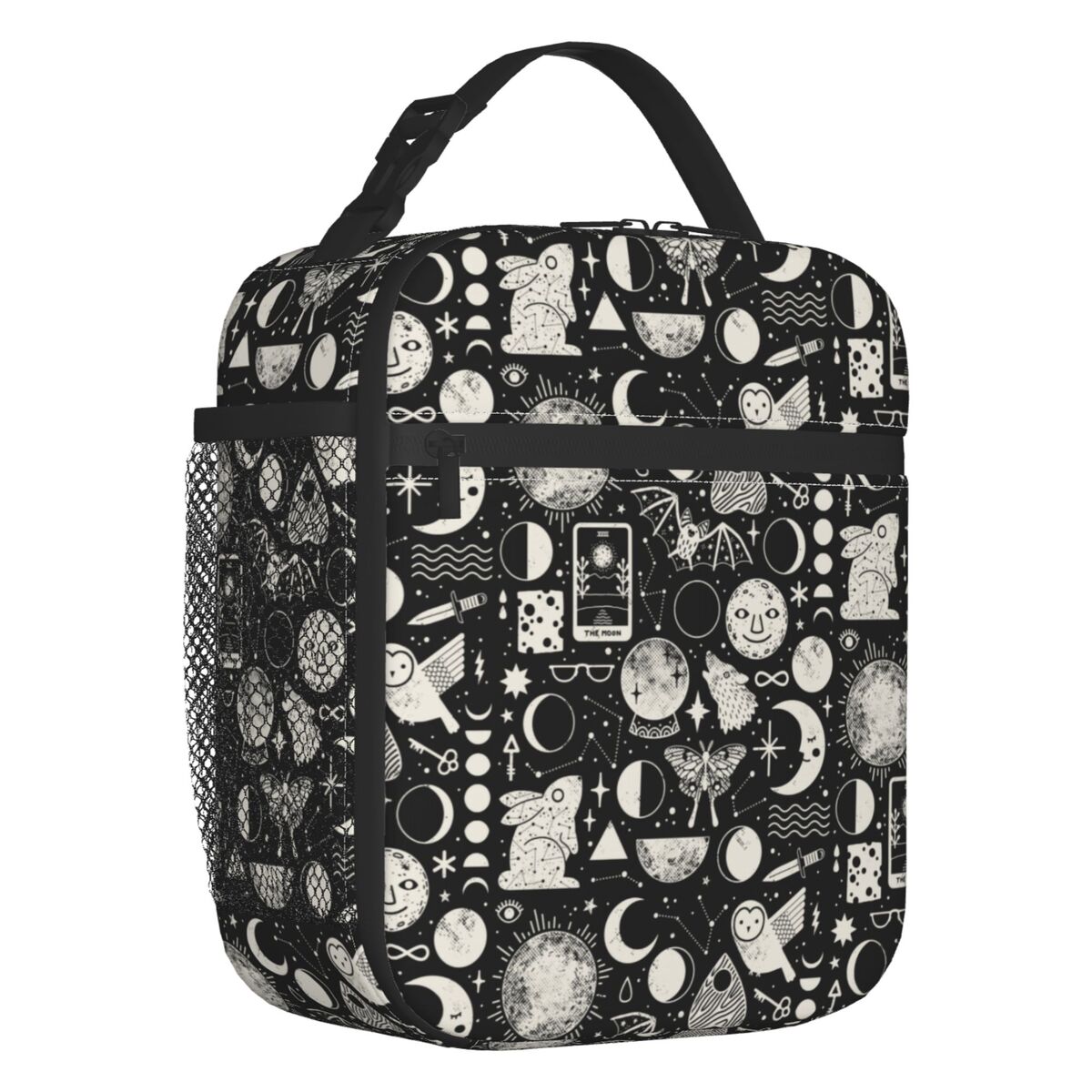 Never Trust The Living Insulated Lunch Bags Goth Occult Halloween Witch ...