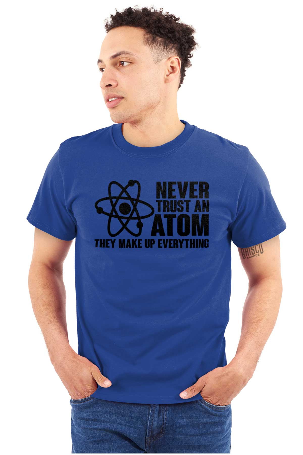 Never Trust an Atom Science Nerd Geek Men's Graphic T Shirt Tees Brisco ...