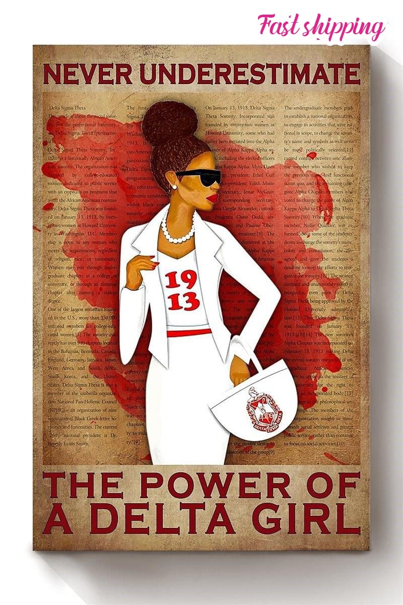Never Underestie Power Of Delta Girl Womans Day 01 poster Wall Art ...