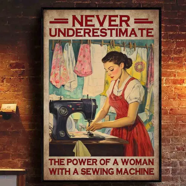 Never Underestimate The Power Of A Woman With A Sewing Machine Sewer ...