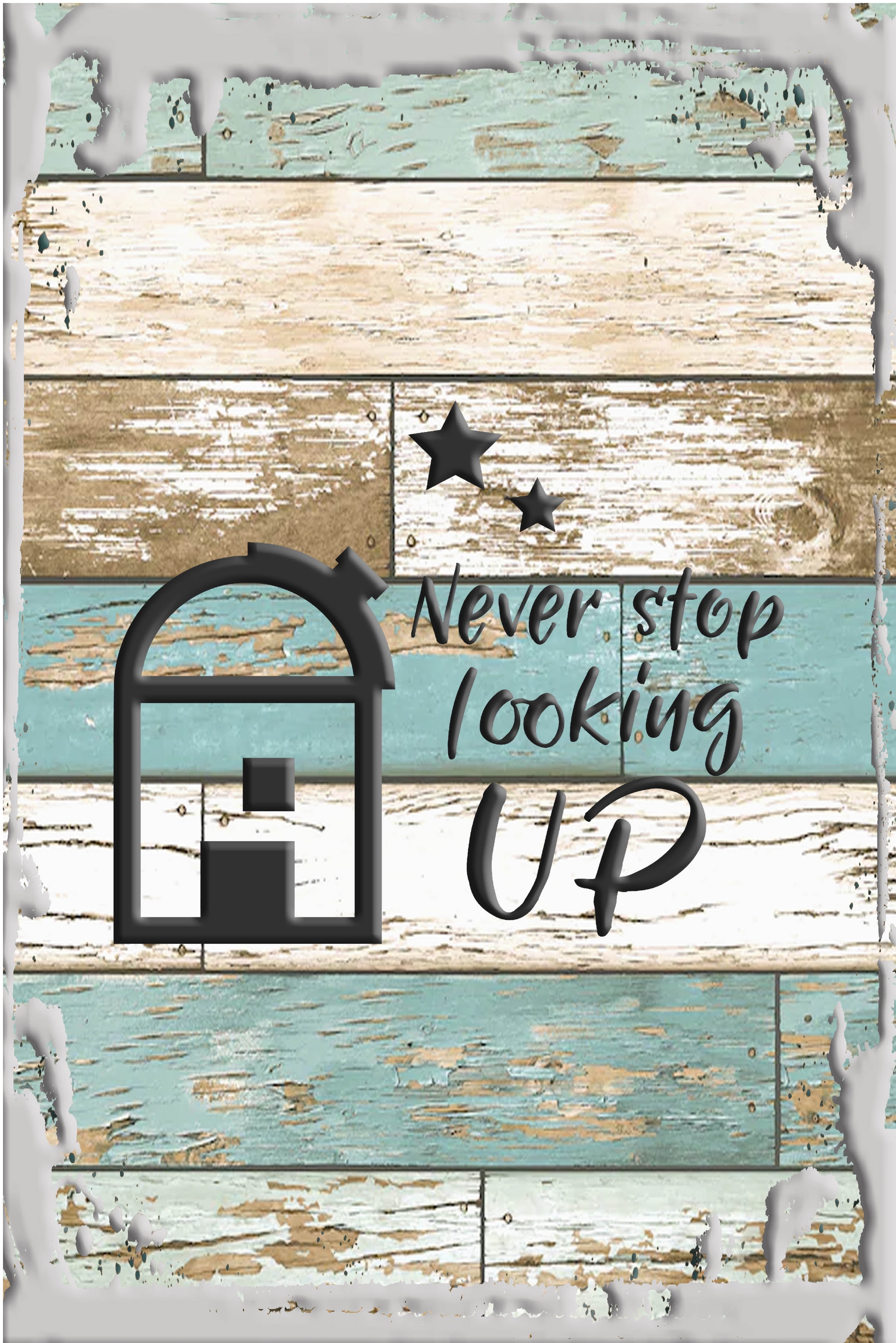 Never stop looking up observatory stars universe night sky wonder White ...