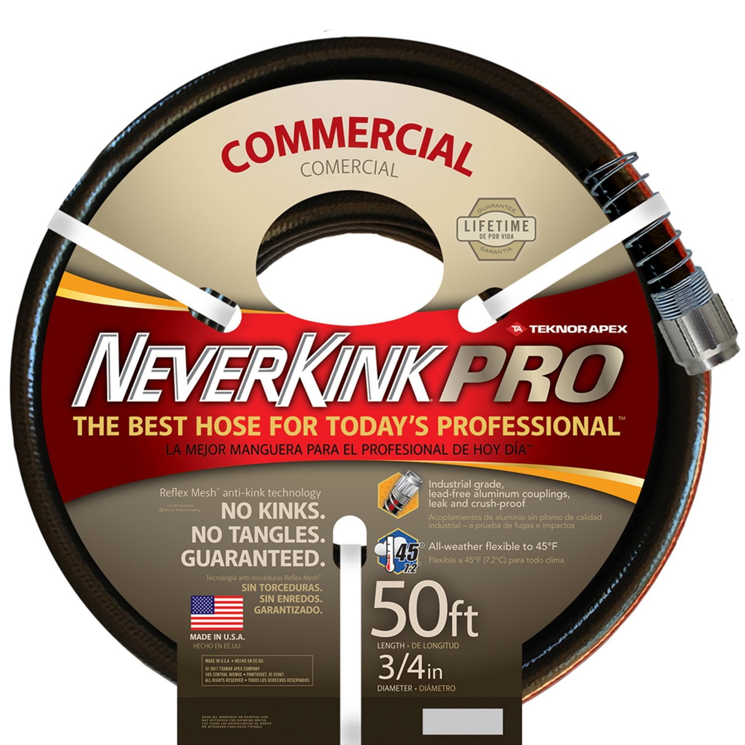 Neverkink 9844-50 Series 4000 Commercial Duty Pro Garden Hose, 3/4-Inch ...