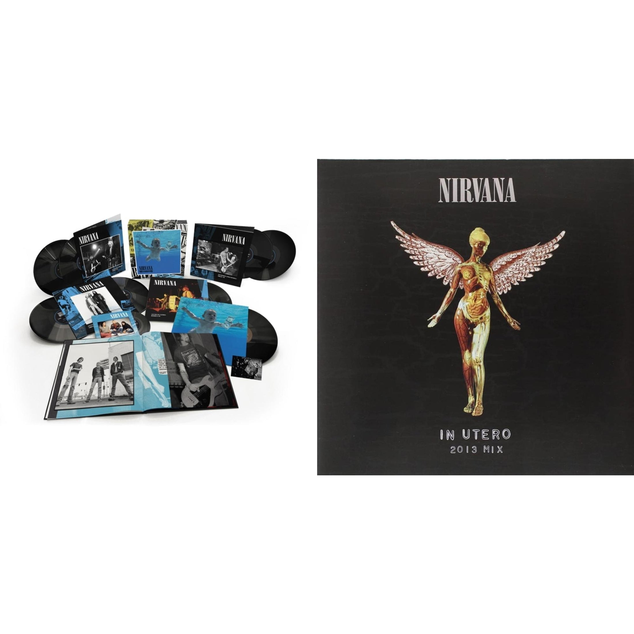 Nevermind (30Th Anniversary/Super Deluxe/8LP/7Inch) & In Utero: 2013 Mix (2LP) - Walmart.com