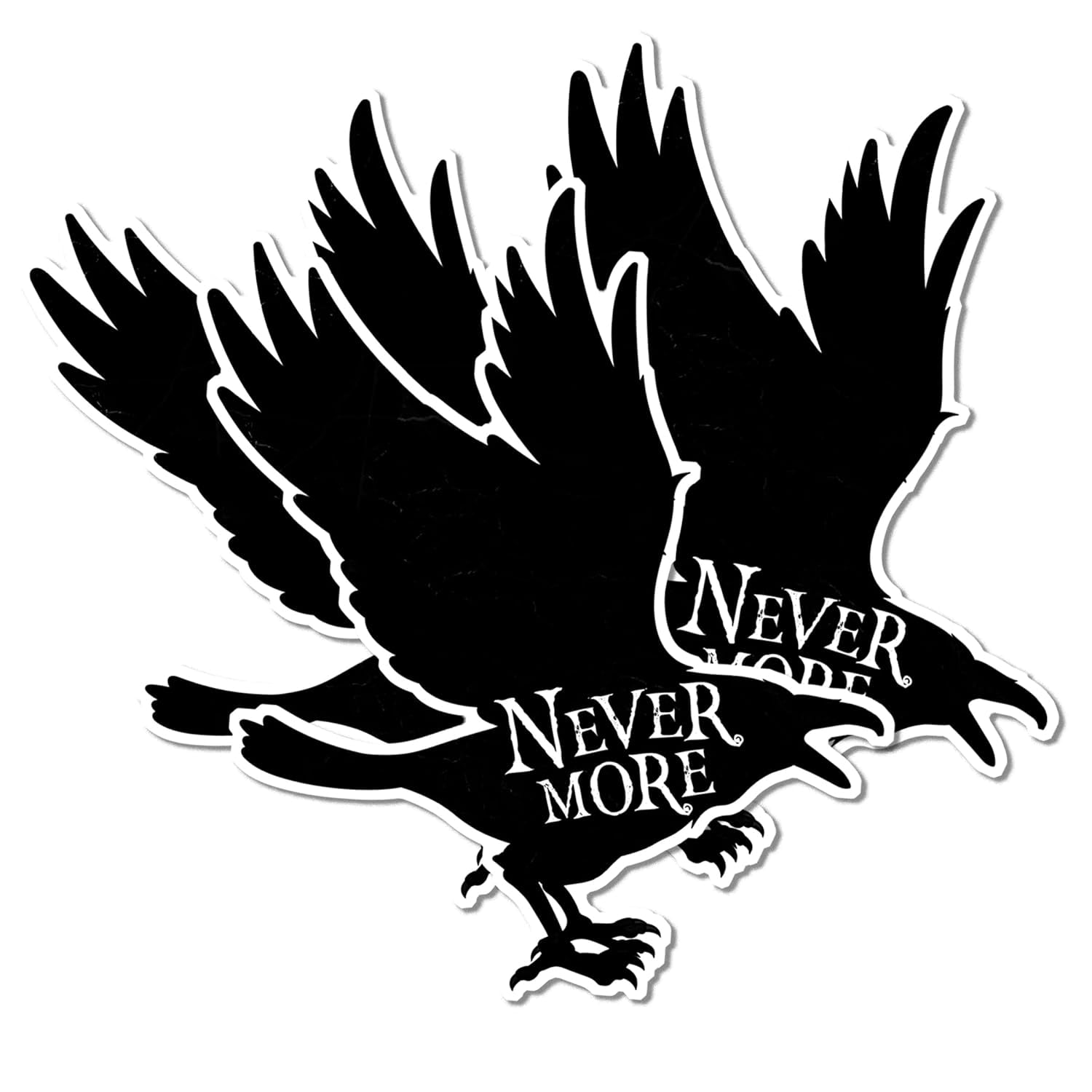 Nevermore Raven Sticker - Set of Three - Walmart.com