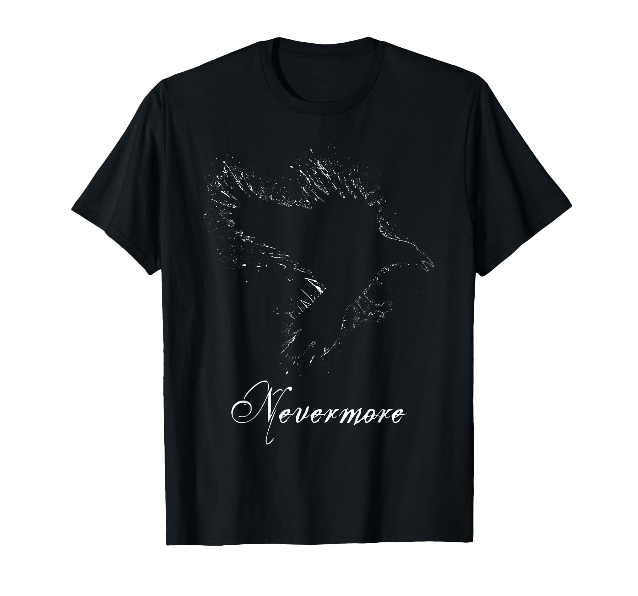 Nevermore The Raven Edgar Allan Poe Gothic Macabre Poetry T-Shirt-L ...