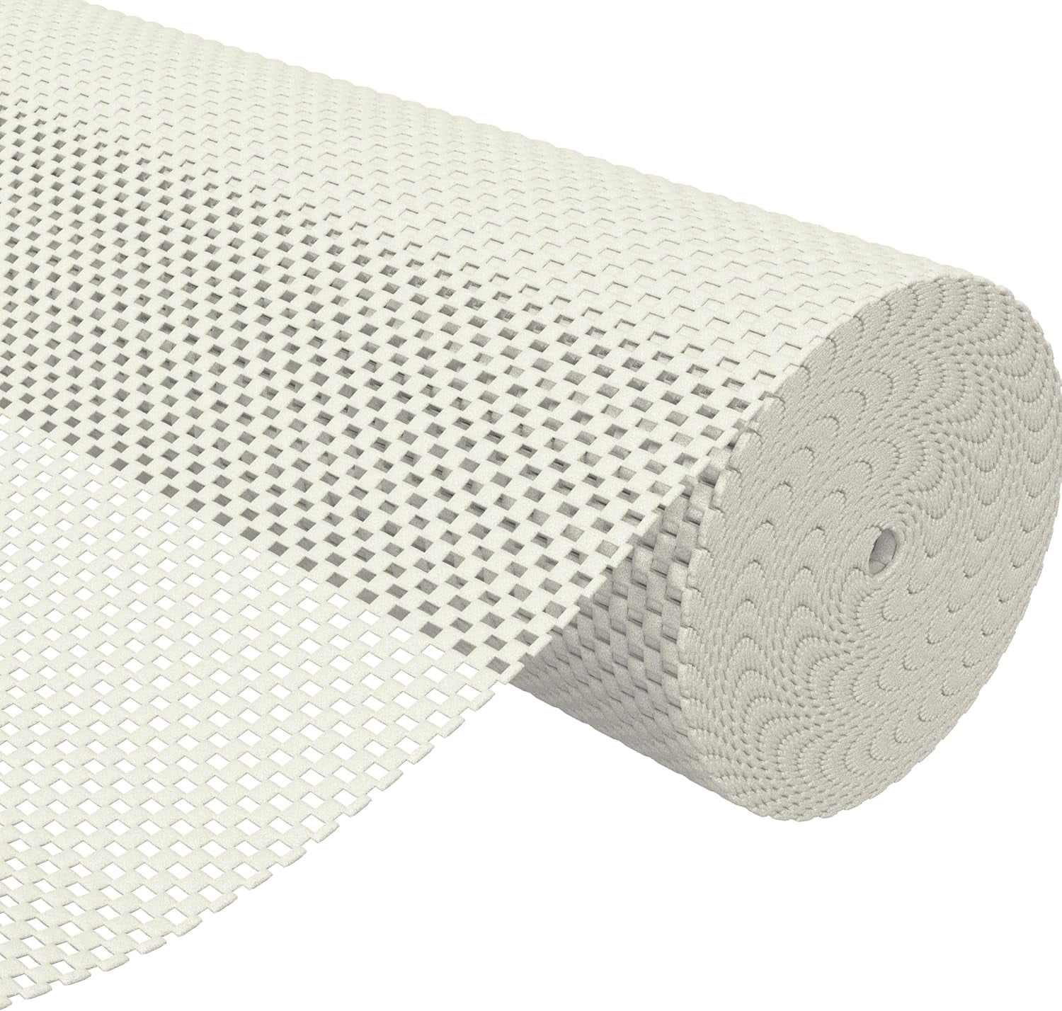 Nevlers 2 ft. x 60 ft. White Anti Slip Rug Pad Roll for Hard Surface ...